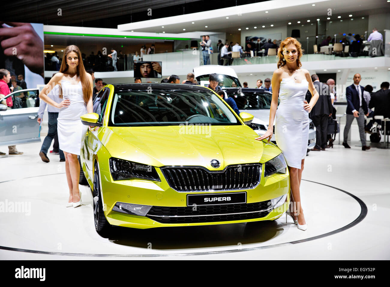 Skoda Superb, models Stock Photo - Alamy