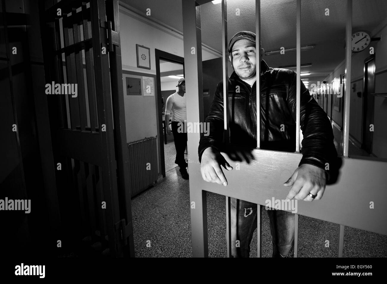 Italy, Bollate prison, prisoner, portrait Stock Photo - Alamy