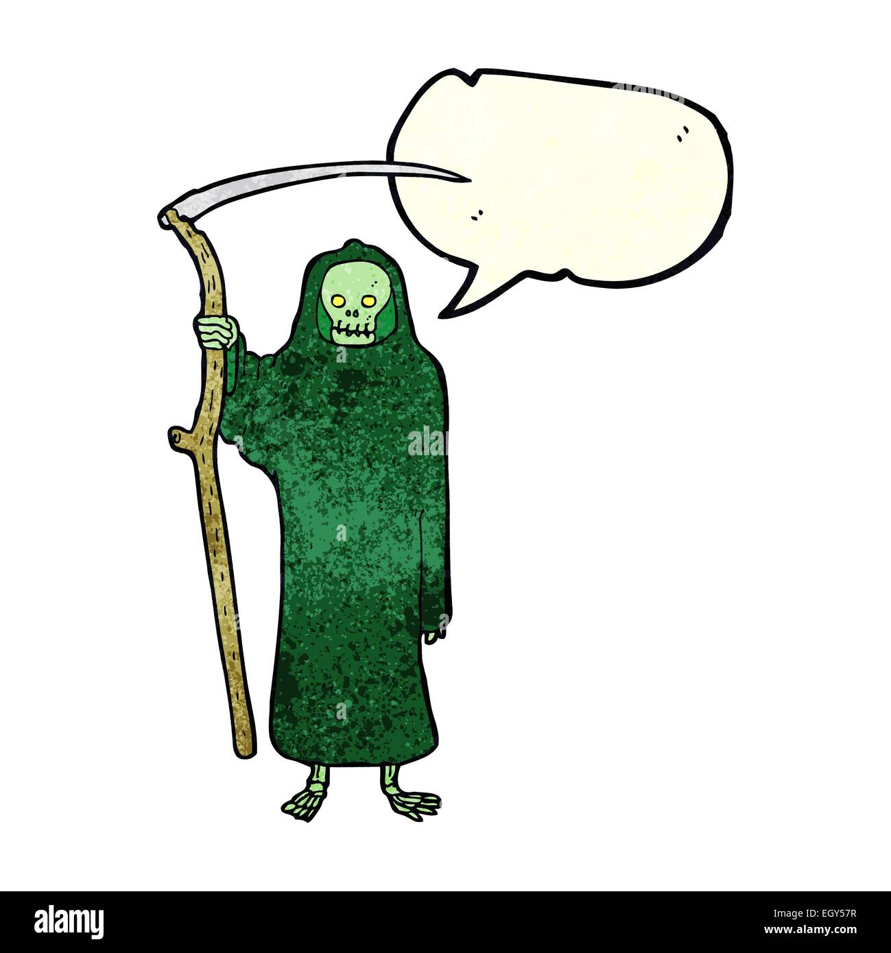 death cartoon with speech bubble Stock Vector Image & Art - Alamy