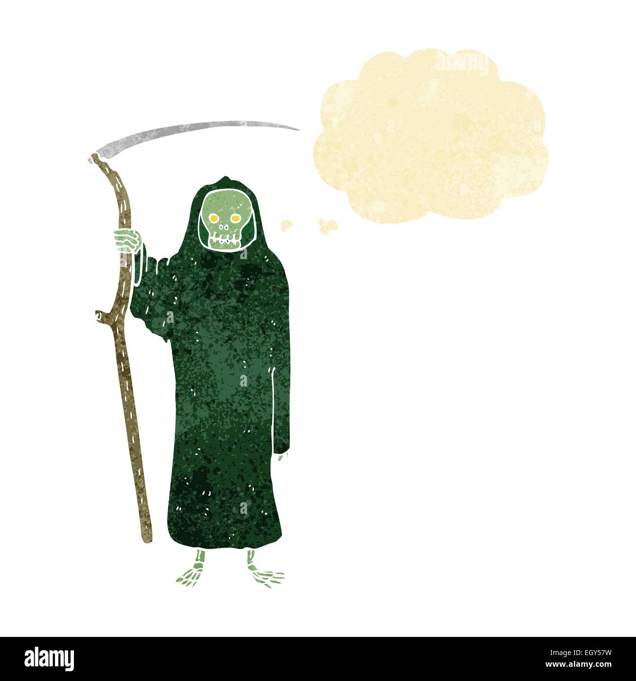 death cartoon with thought bubble Stock Vector Image & Art - Alamy