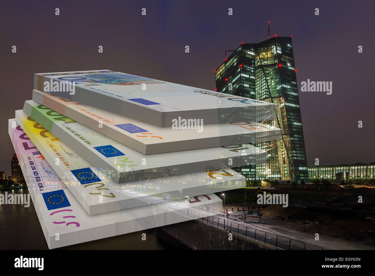 Euro notes european hi-res stock photography and images - Alamy