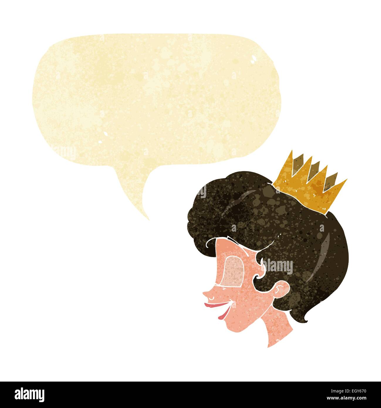 Cartoon queen speech bubble hi-res stock photography and images - Alamy