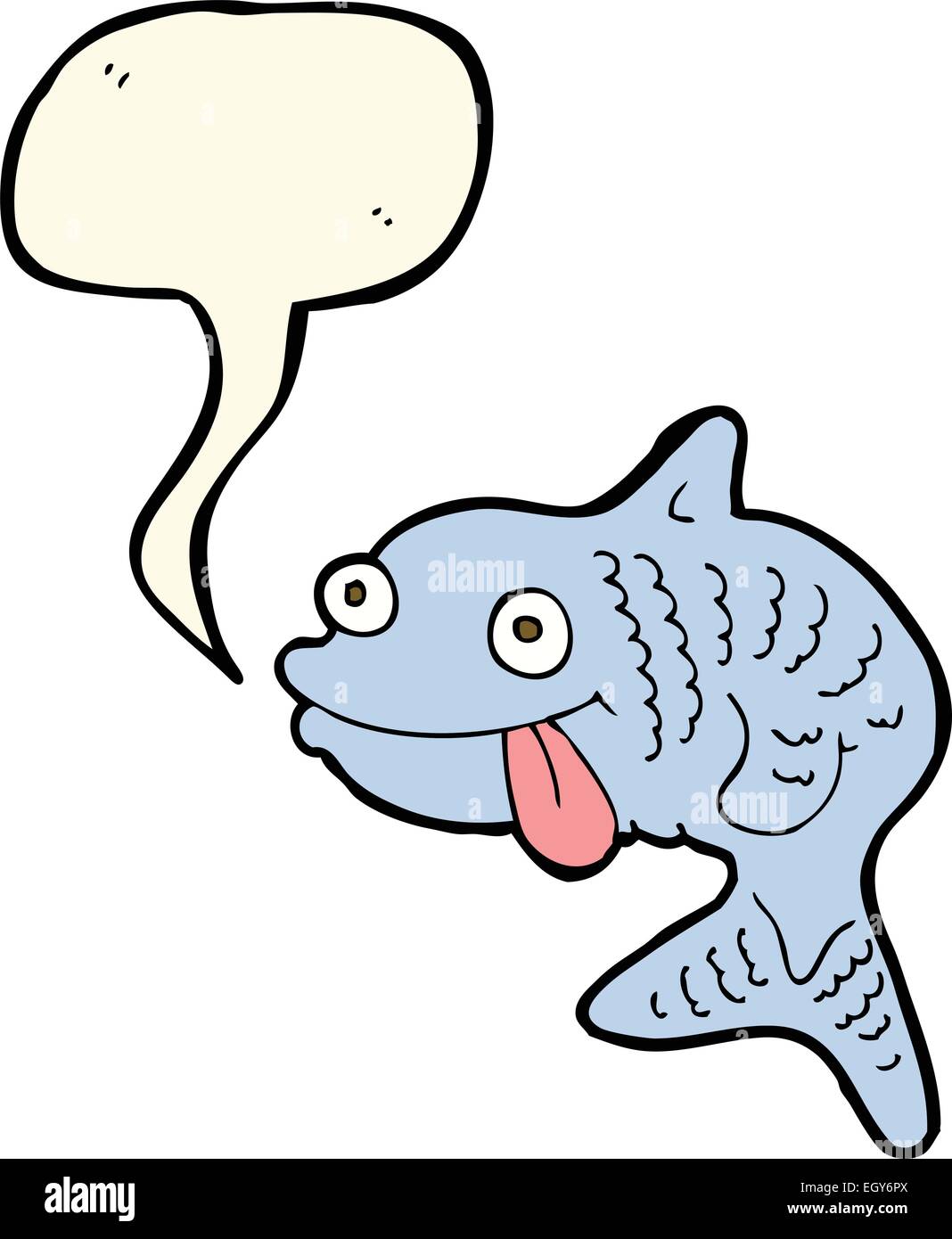 cartoon fish with speech bubble Stock Vector Image & Art - Alamy