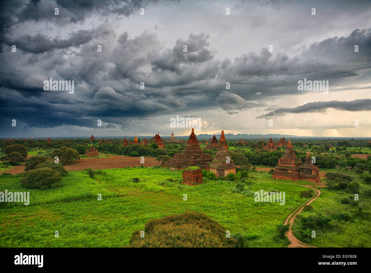 Myanmar, archaelogical site of Bagan Stock Photo - Alamy