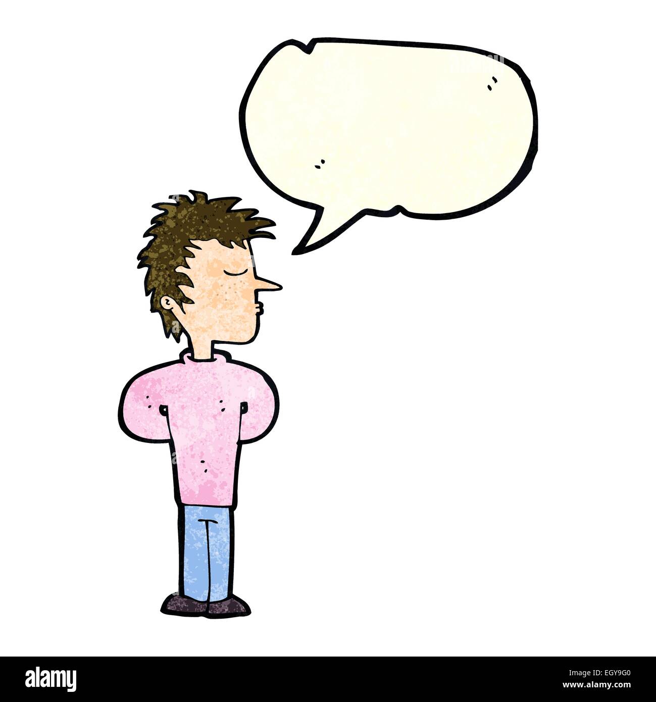 Cartoon man ignoring Cut Out Stock Images & Pictures - Alamy