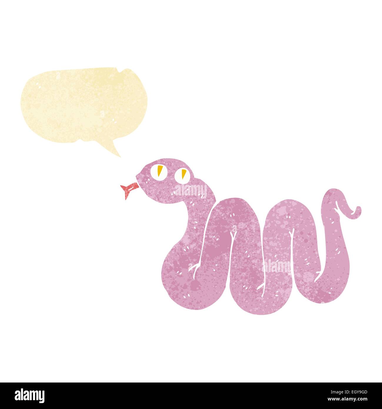 funny cartoon snake with speech bubble Stock Vector Image & Art - Alamy
