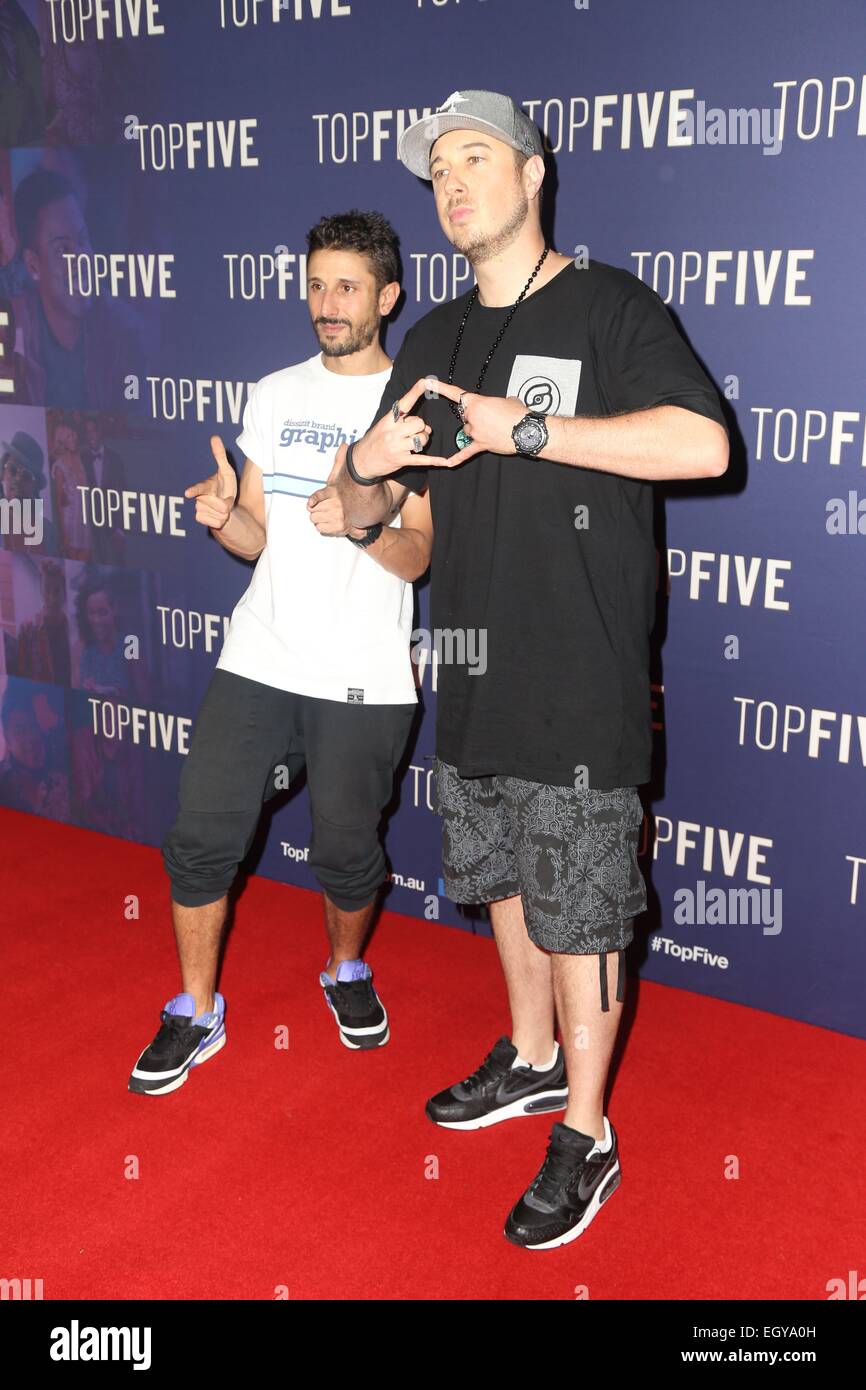 Sydney, Australia. 4 March 2015. Chris Rock and local celebrities ...