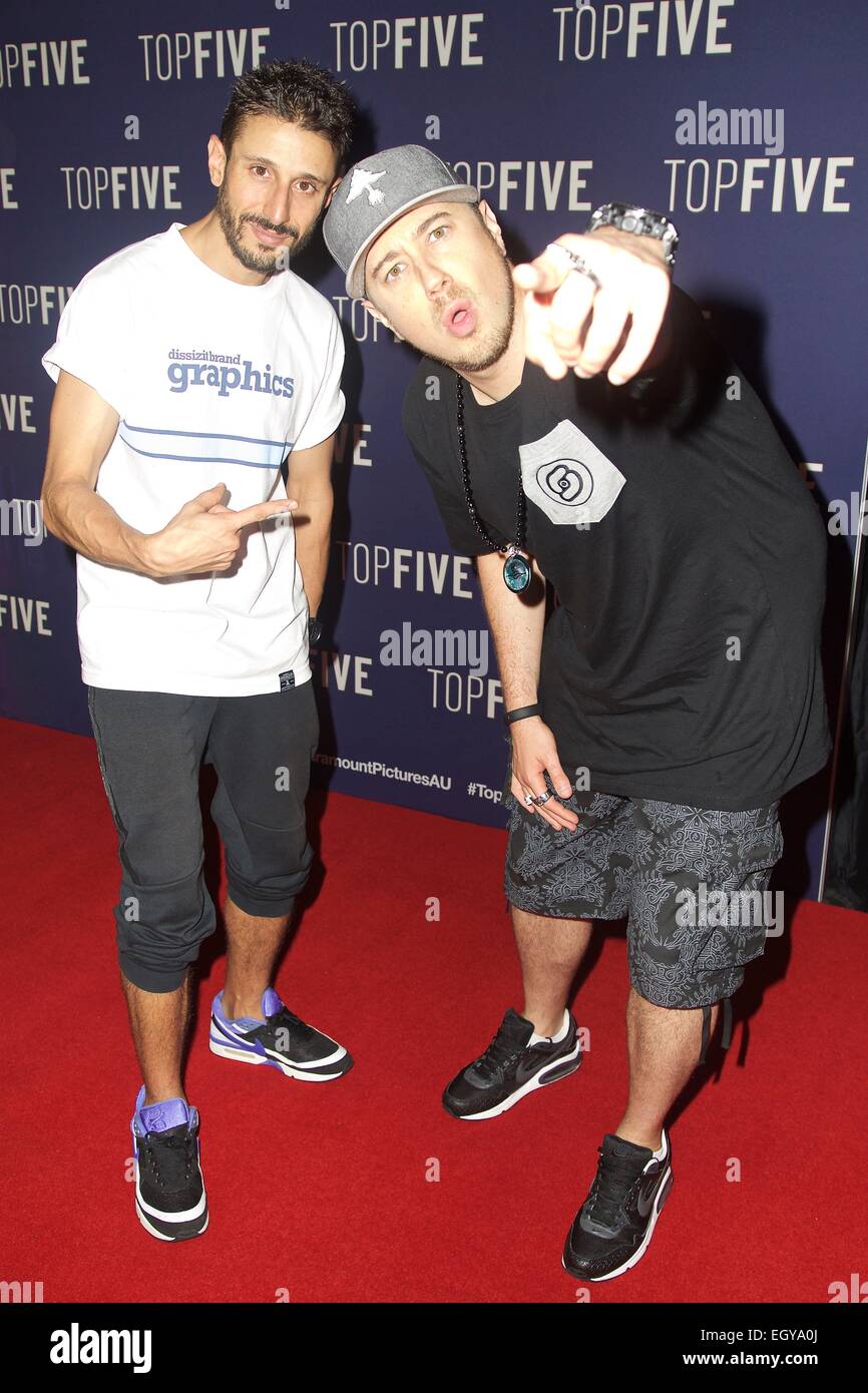 Sydney, Australia. 4 March 2015. Chris Rock and local celebrities ...