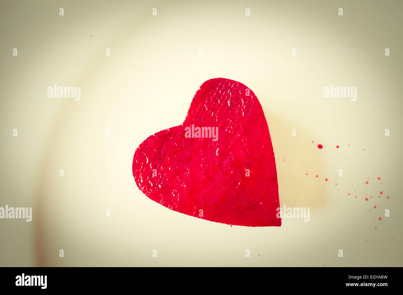Beetroot as a heart on a plate, the concept Stock Photo - Alamy