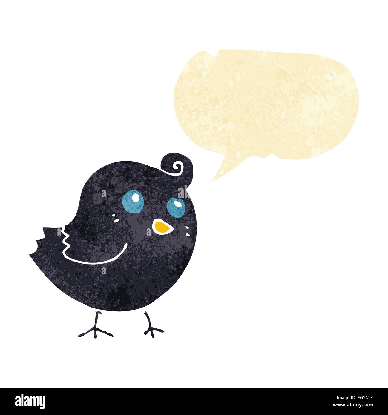 cartoon bird with speech bubble Stock Vector Image & Art - Alamy