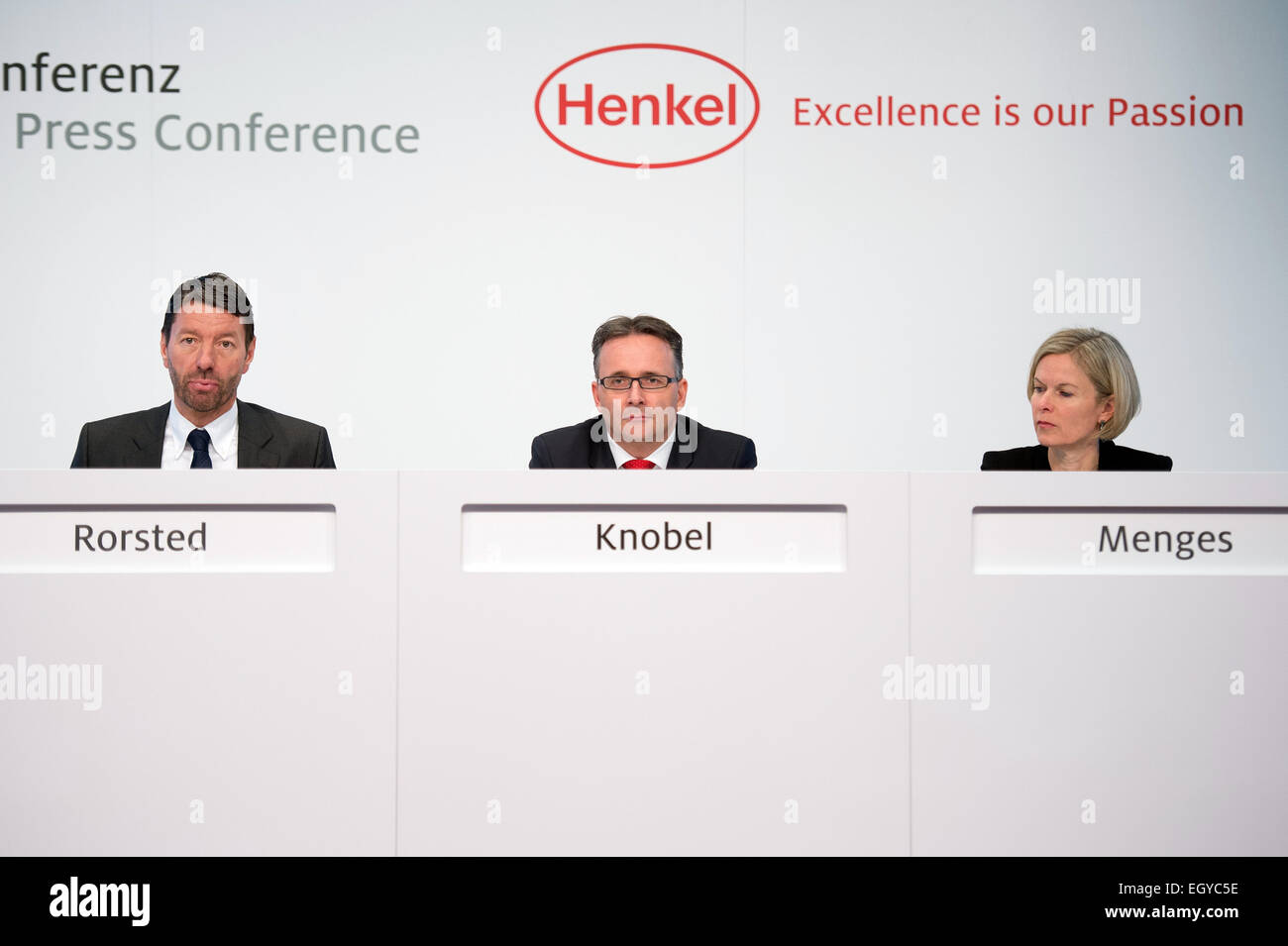 Duesseldorf, Germnay. 04th Mar, 2015. The CEO of Henkel, Kasper Rorsted ...