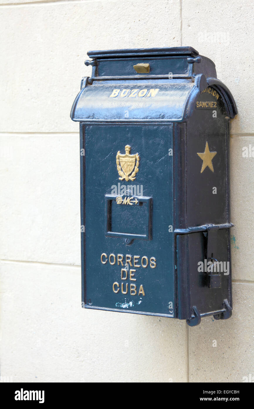 Cuba havana post box hi-res stock photography and images - Alamy