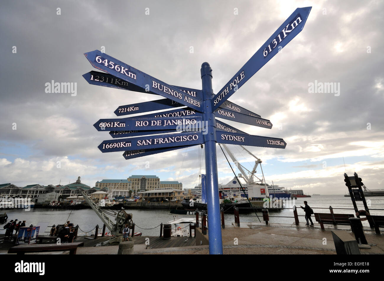 Africa, South Africa, Cape town, sign post Stock Photo - Alamy