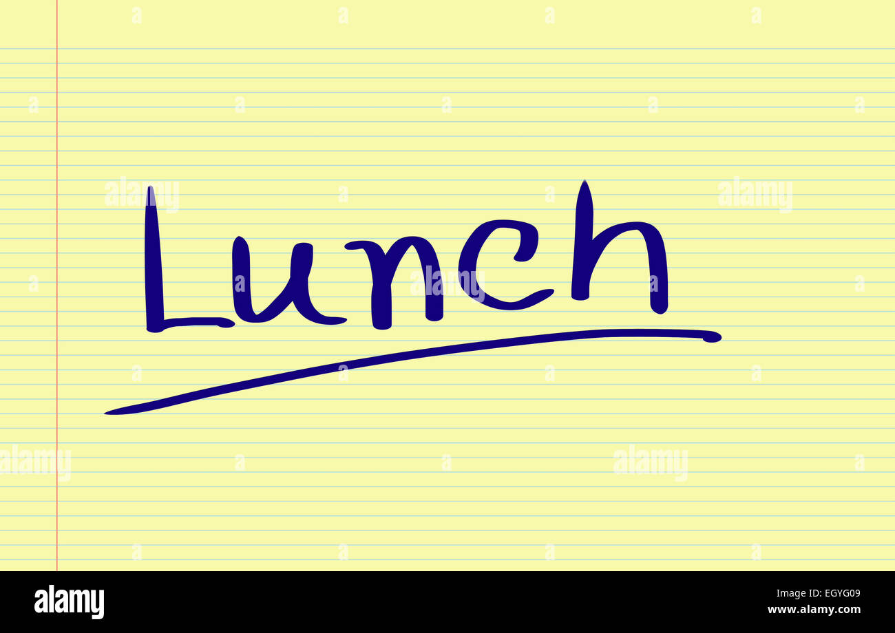 Lunch time text hi-res stock photography and images - Alamy