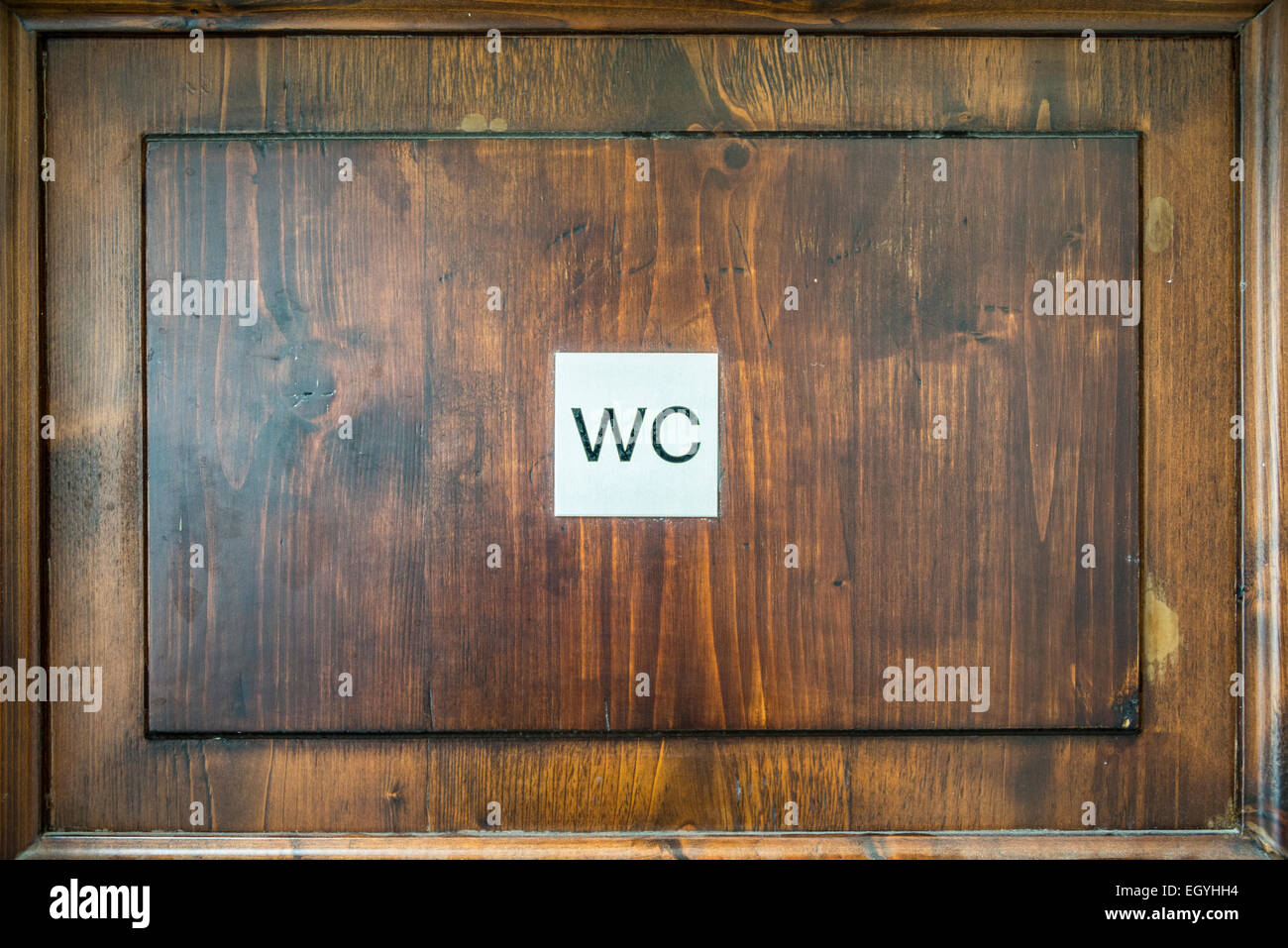 Wooden toilet sign hi-res stock photography and images - Alamy