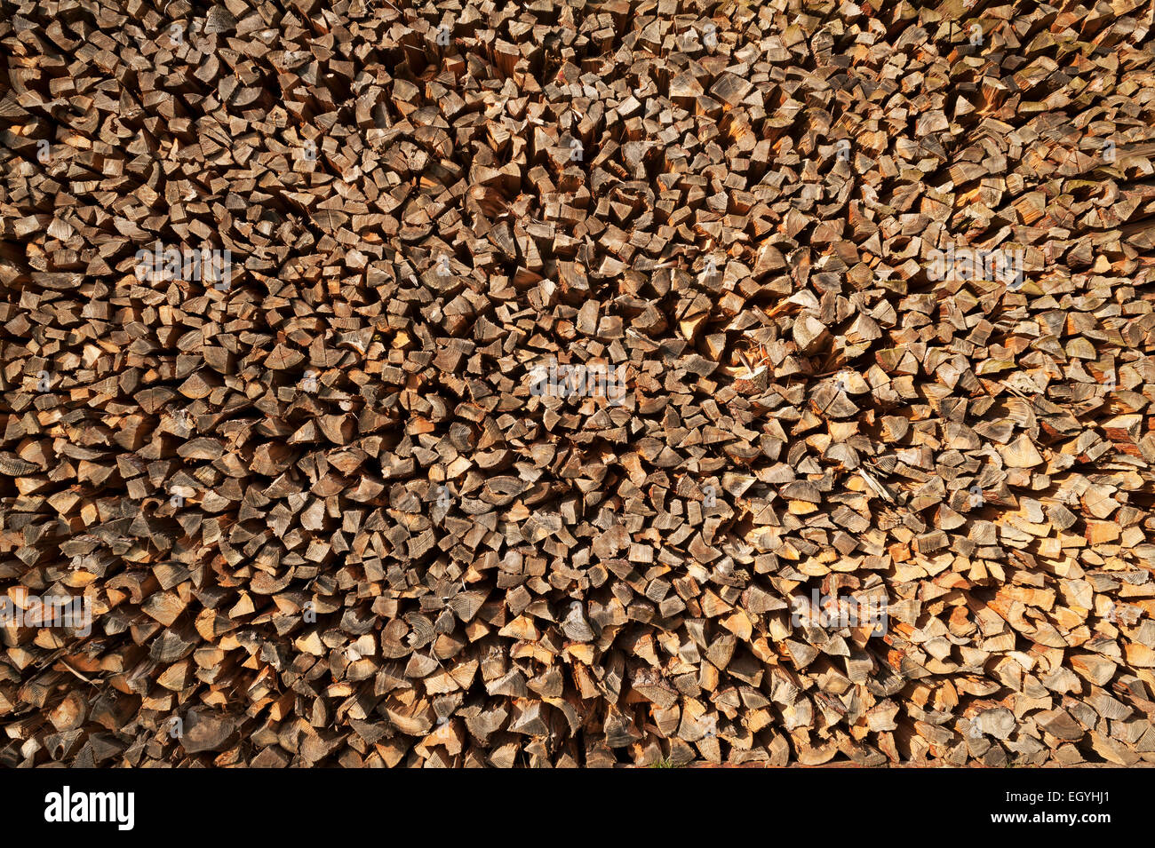 Stacked firewood, Bavaria, Germany Stock Photo - Alamy
