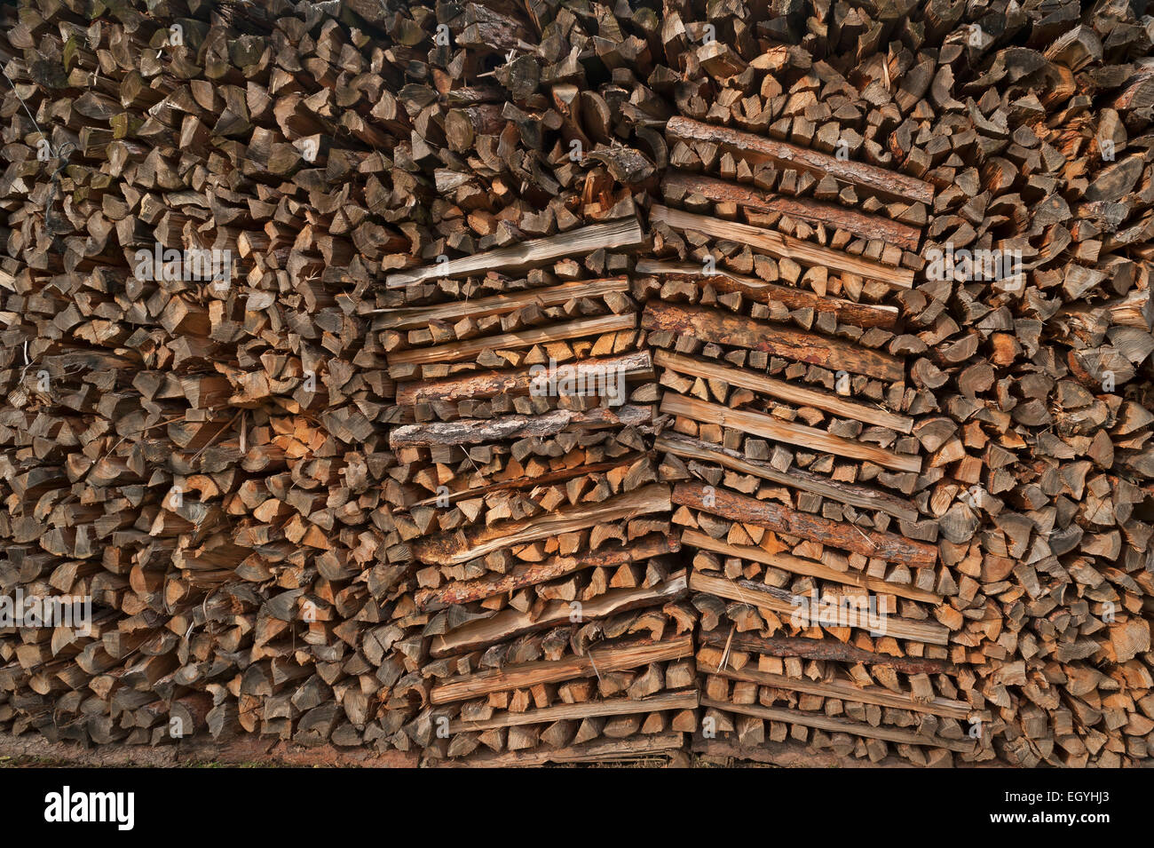 Stacked firewood bavaria germany hi-res stock photography and images ...