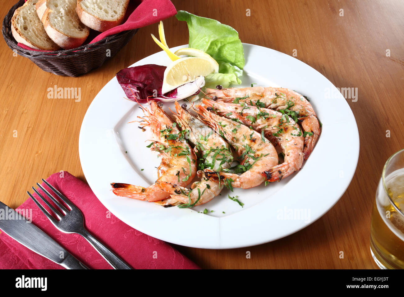 Japanese menu of fish and salad Stock Photo - Alamy