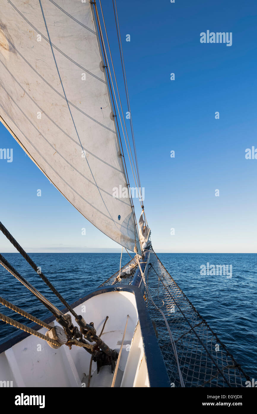Pacific Ocean, sailing ship at Galapagos Islands Stock Photo - Alamy
