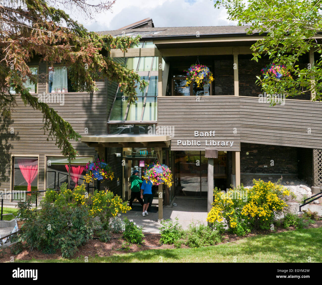 Banff public Library in Banff Alberta Canada Stock Photo - Alamy