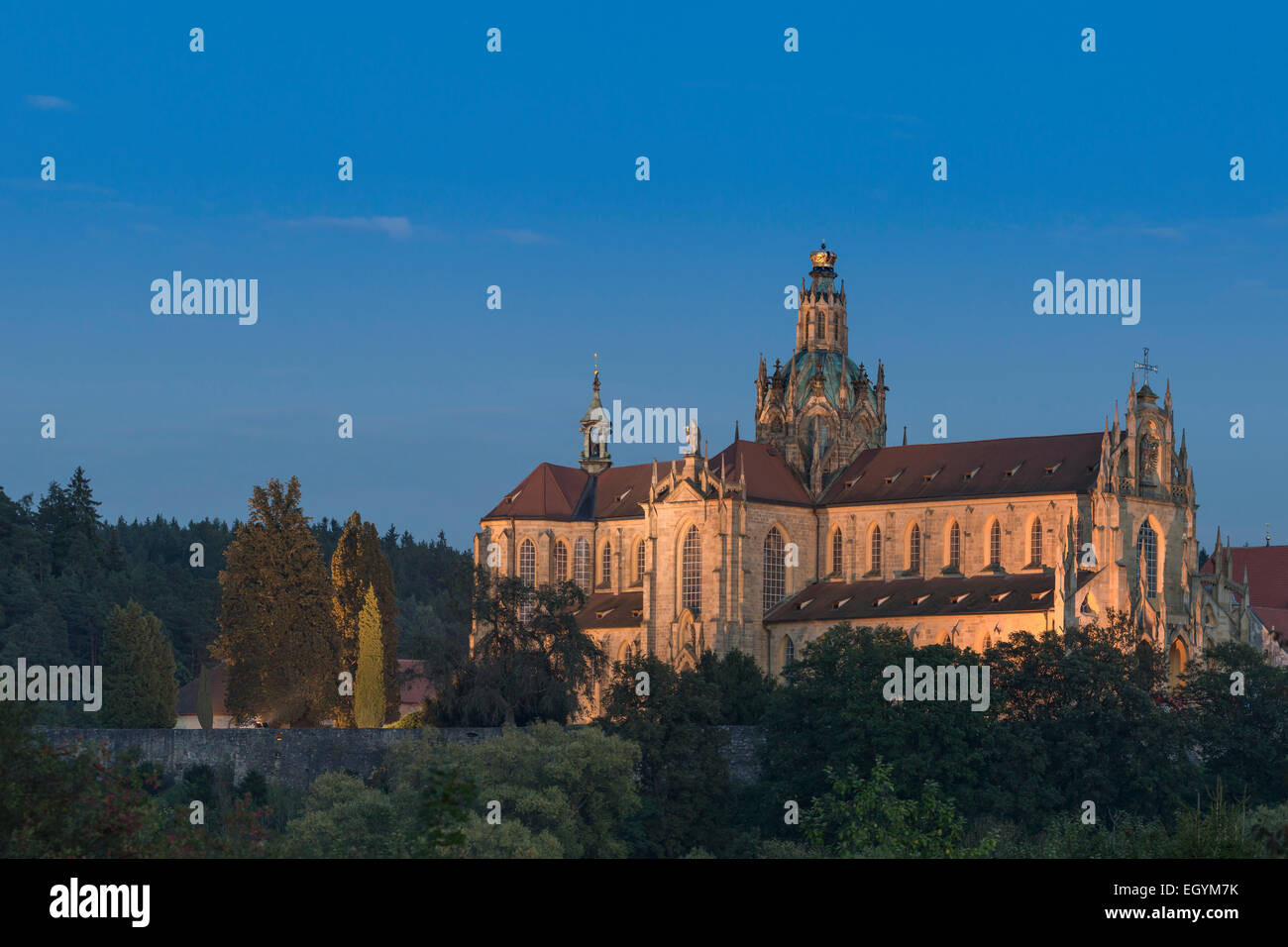 Czech Republic, Bohemia, Kladruby monastery in evening Stock Photo - Alamy