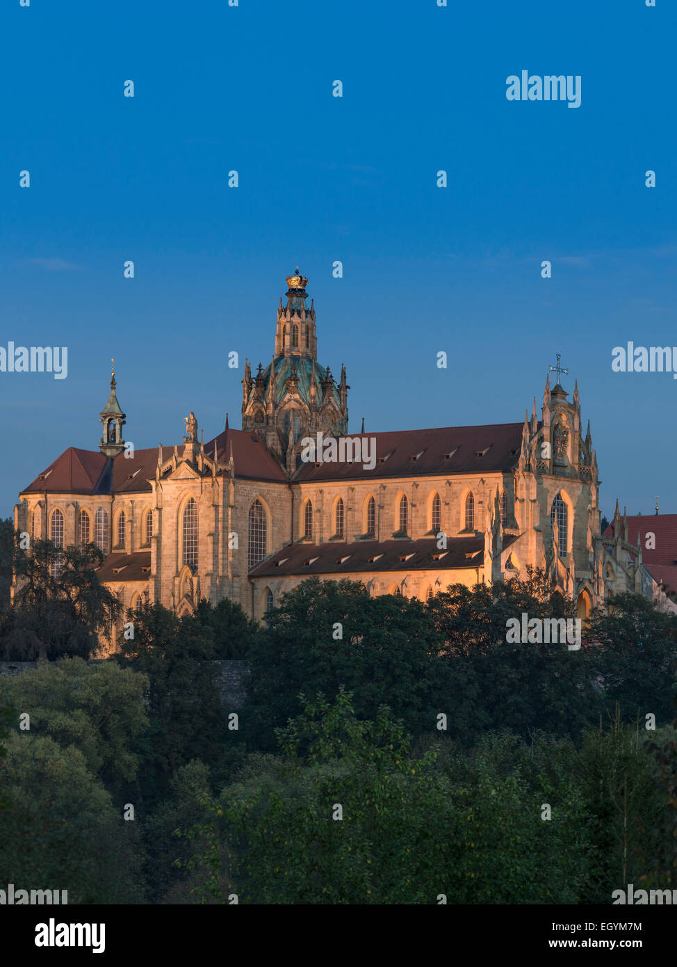 Czech Republic, Bohemia, Kladruby monastery in evening Stock Photo - Alamy