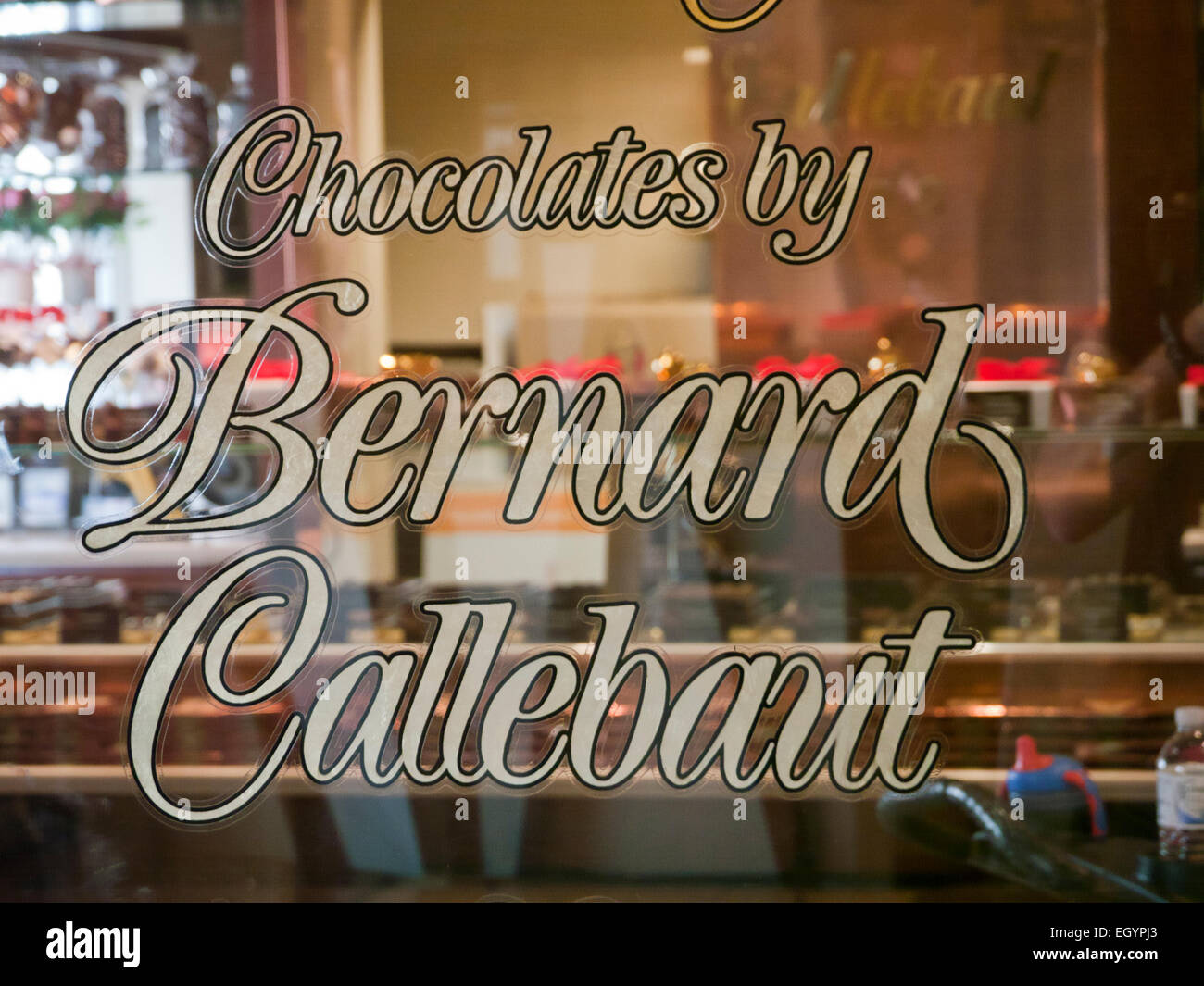 Bernard Callebaut chocolate shop Stock Photo - Alamy
