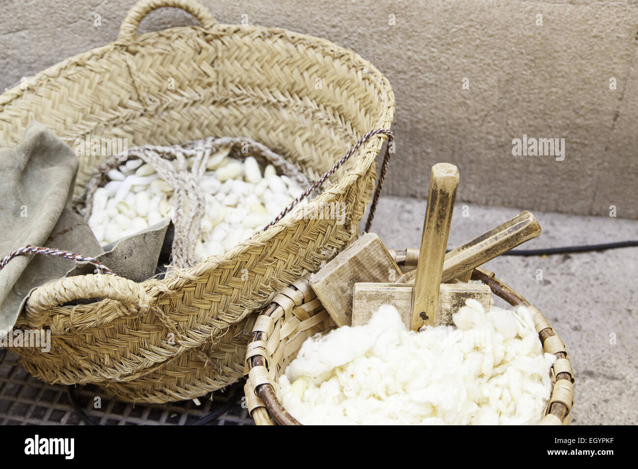 Silkworm cocoons of colors hi-res stock photography and images - Alamy