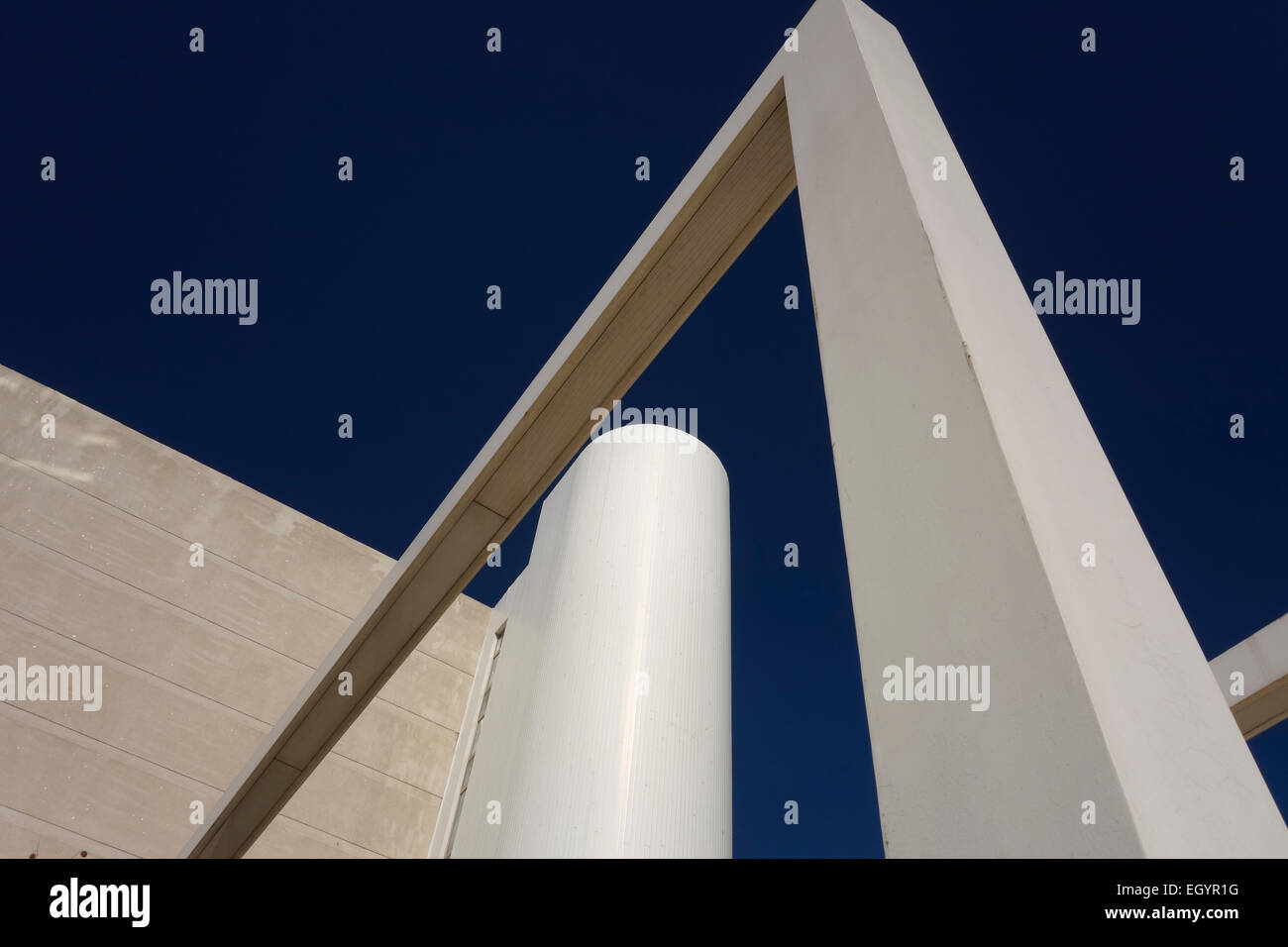 Exterior of the restored Habima Theatre the national theater of Israel ...