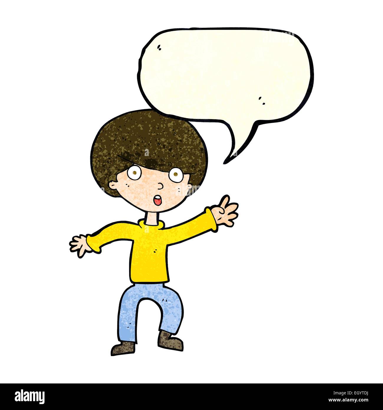 Cartoon panicking boy hi-res stock photography and images - Alamy