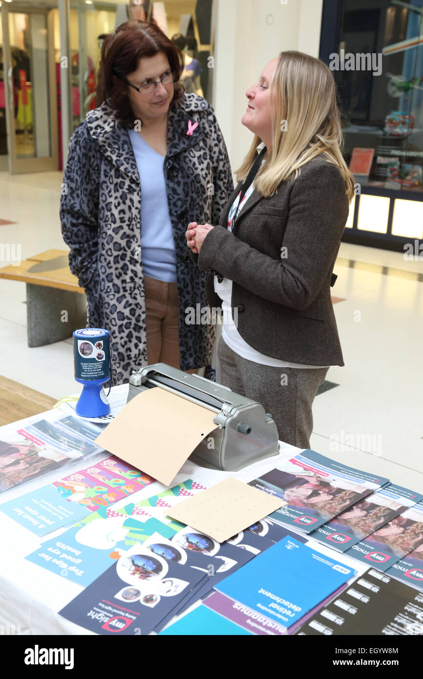 Stall promoting products and services for people with visual ...