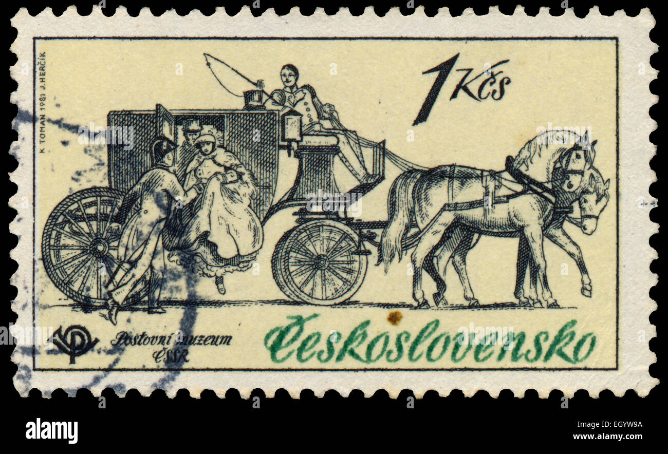 CZECHOSLOVAKIA - CIRCA 1981: Stamp printed by Czechoslovakia, shows ...