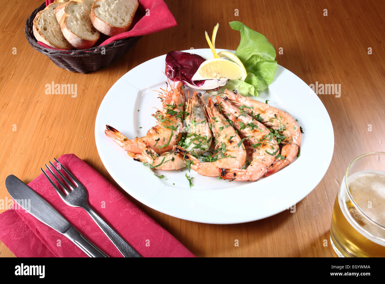 Japanese menu of fish and salad Stock Photo - Alamy