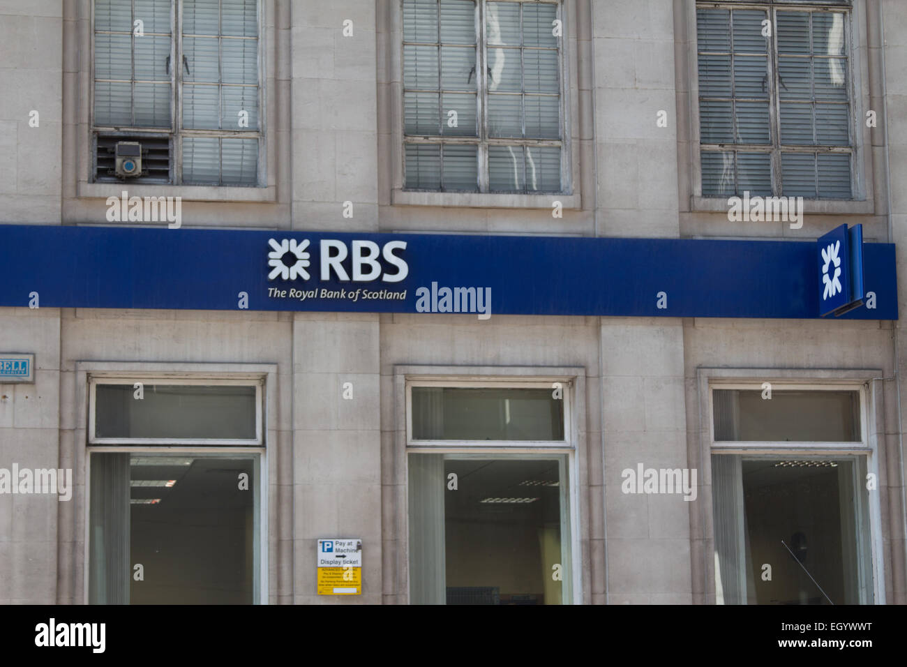 The rbs logo outside a branch in london hi-res stock photography and ...