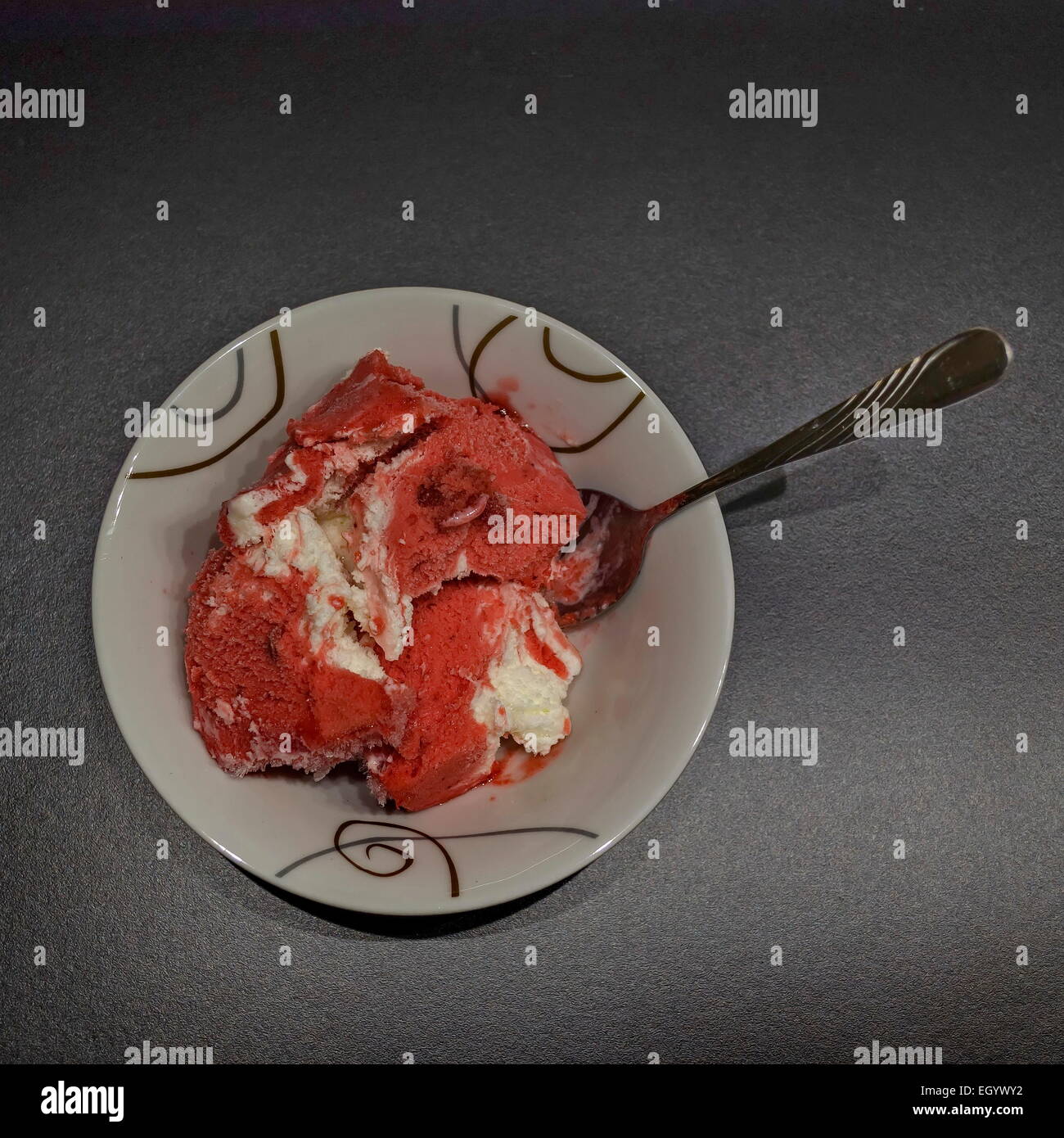 Vessel with savoury color ice-cream, Sofia, Bulgaria Stock Photo - Alamy