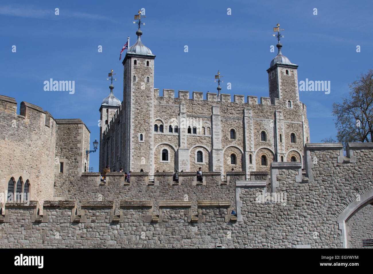 The inner tower at The Tower of London Stock Photo - Alamy