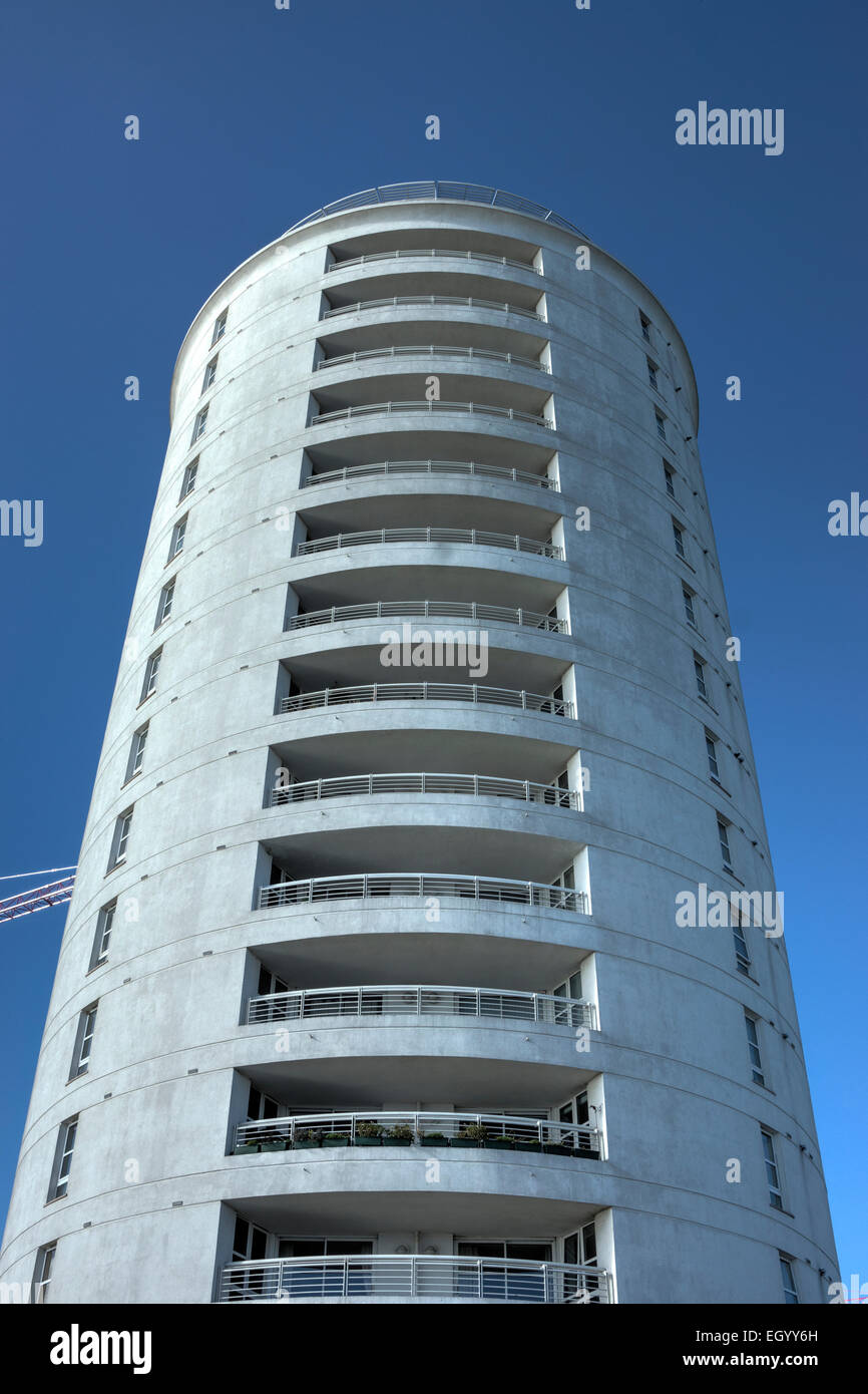 barrier point, Thames Barrier London apartment block Stock Photo - Alamy