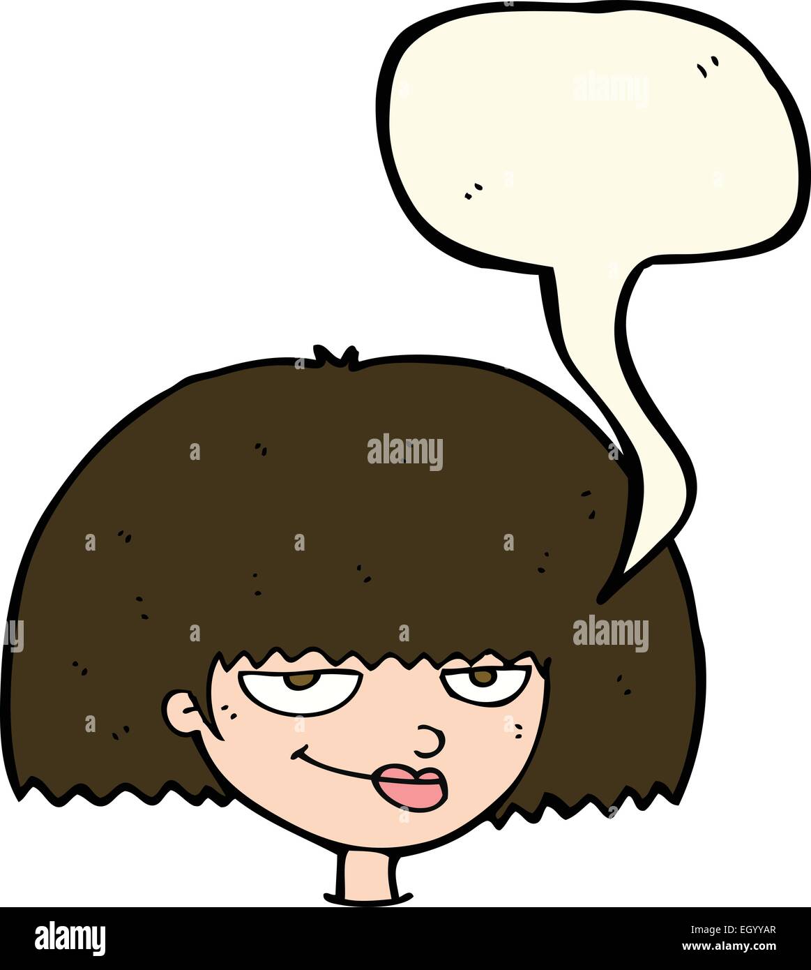 Cartoon mean female face hi-res stock photography and images - Alamy