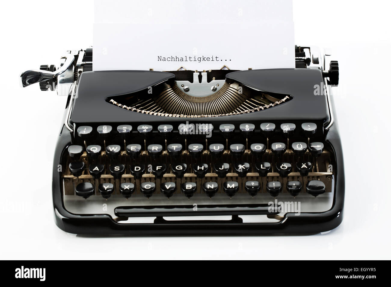 Old black typewriter Stock Photo - Alamy