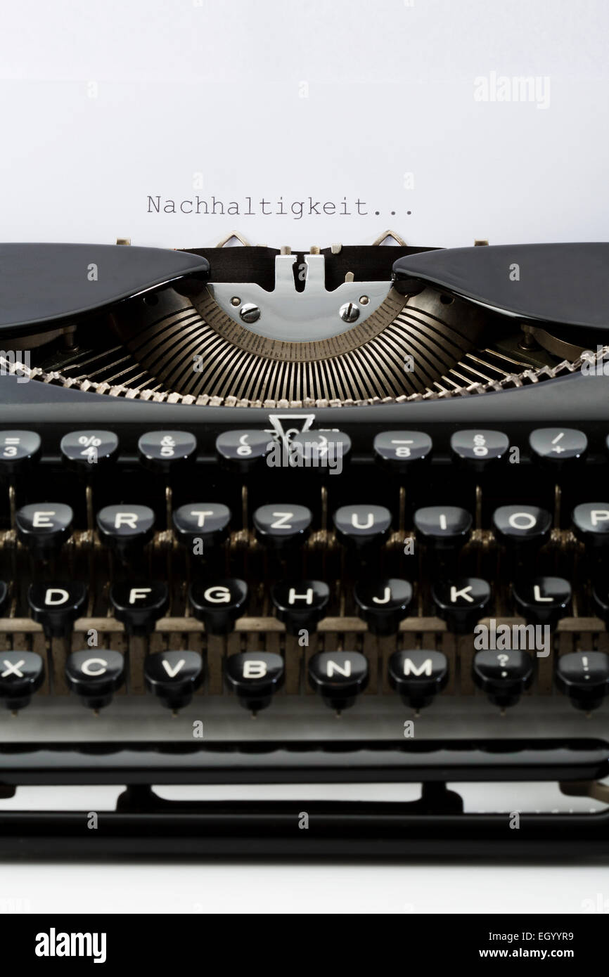Old black typewriter Stock Photo - Alamy