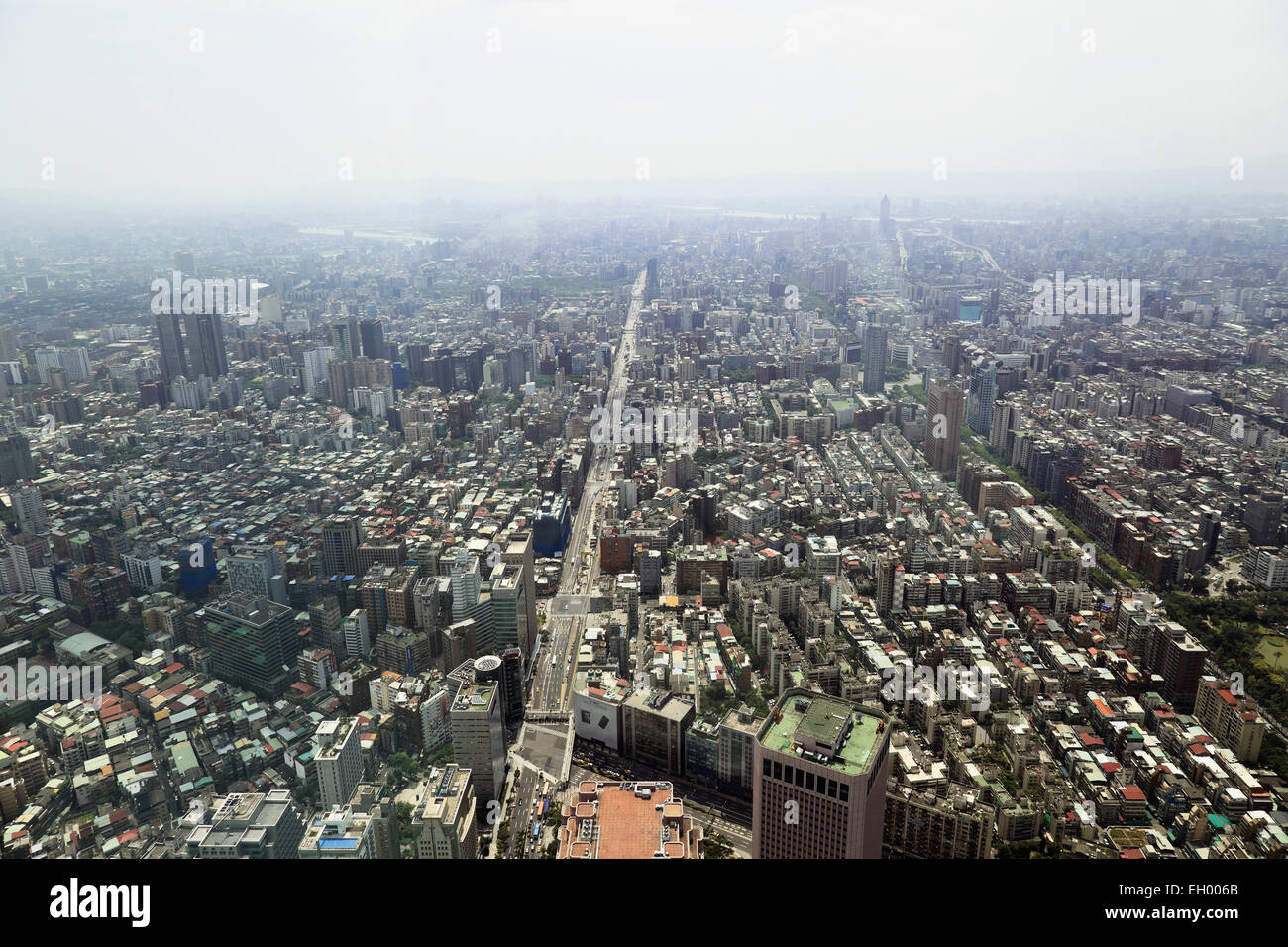 Taiwan, Taipei, View of city from Taipei 101 platform Stock Photo - Alamy