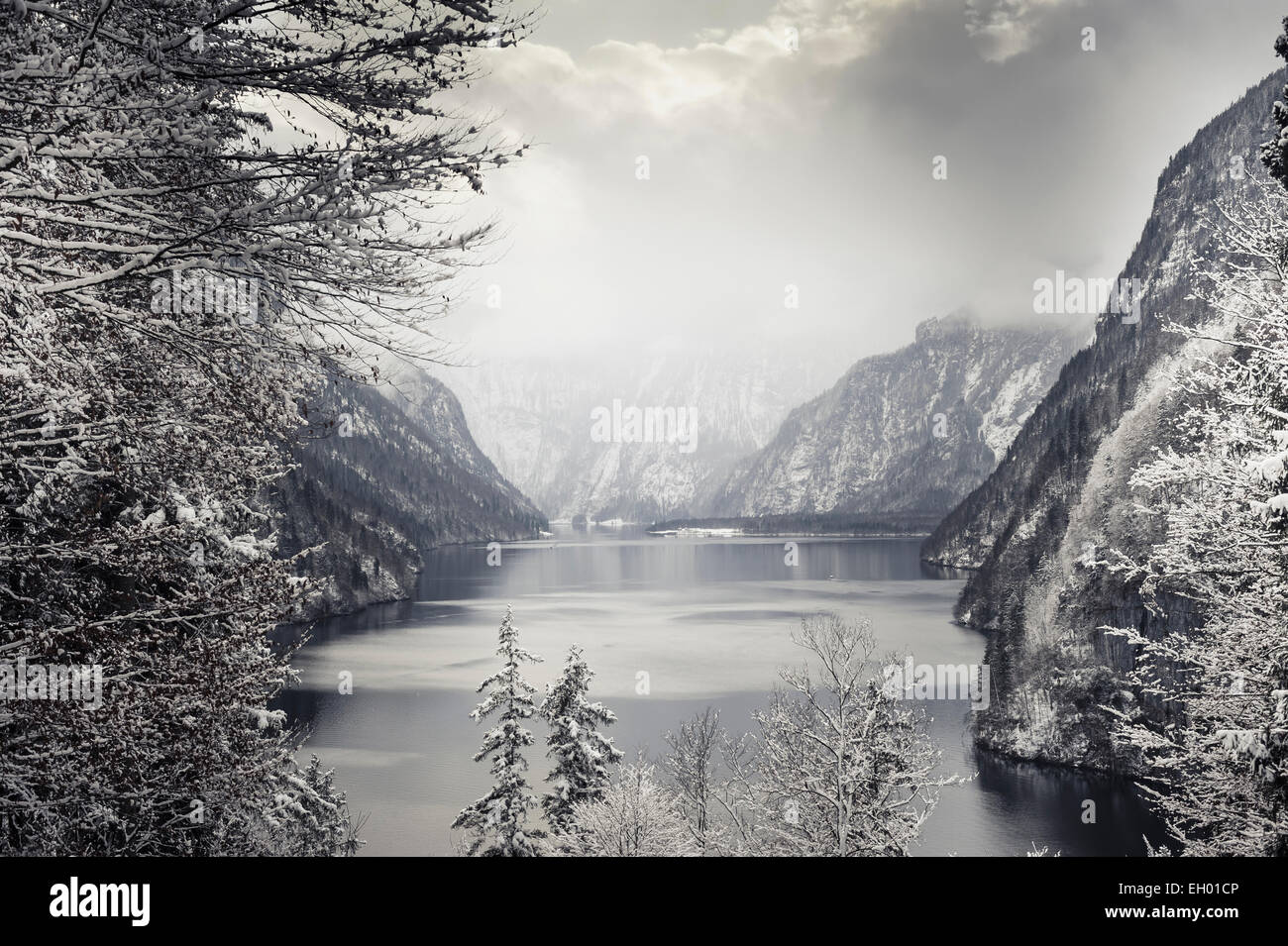 Lake koenigssee in winter alps hi-res stock photography and images - Alamy
