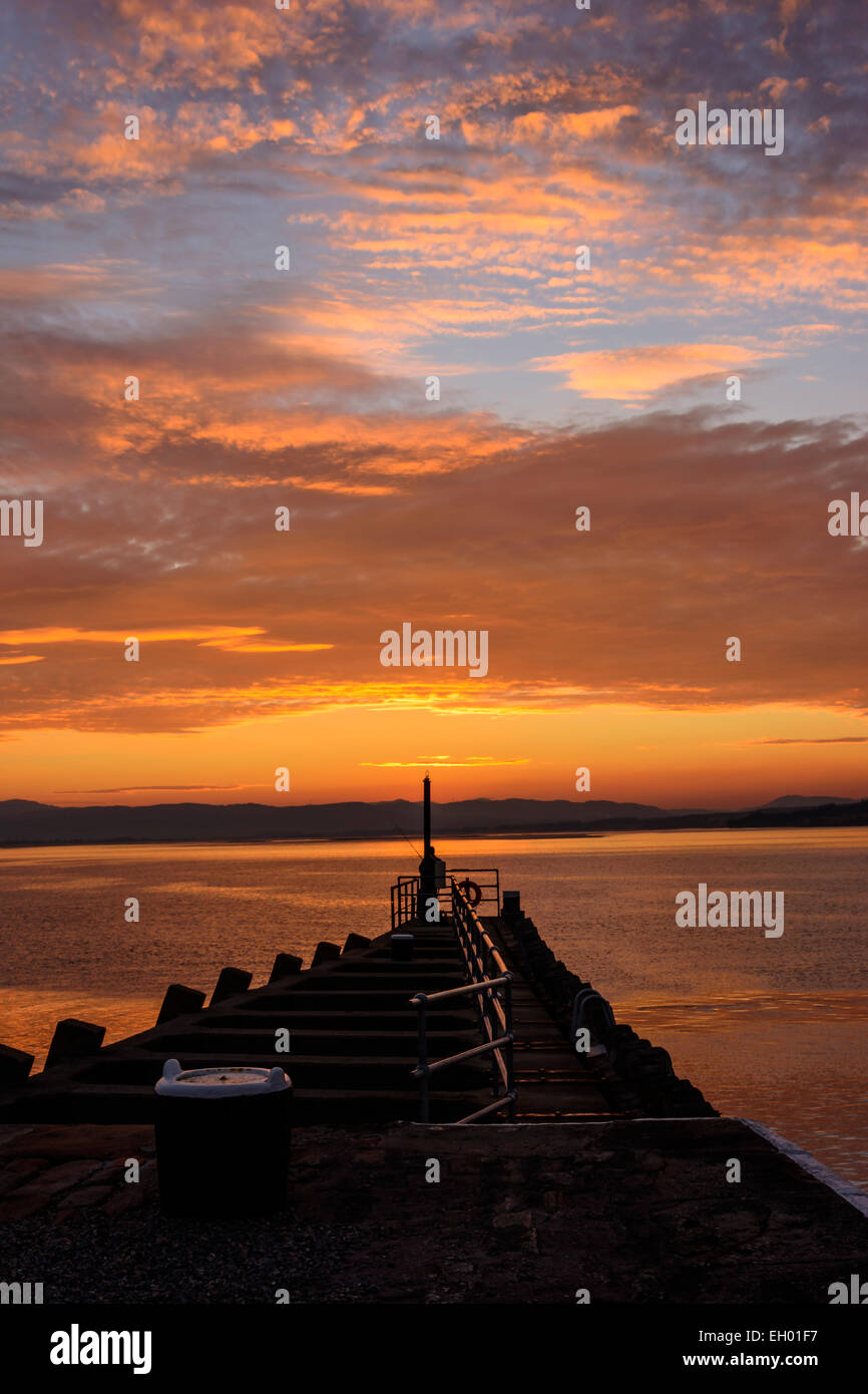Sunset at Clachnaharry, Inverness, Scotland, United Kingdom Stock Photo ...