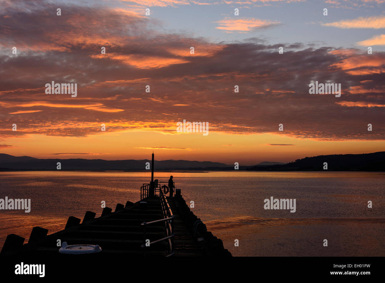 Sunset at Clachnaharry, Inverness, Scotland, United Kingdom Stock Photo ...