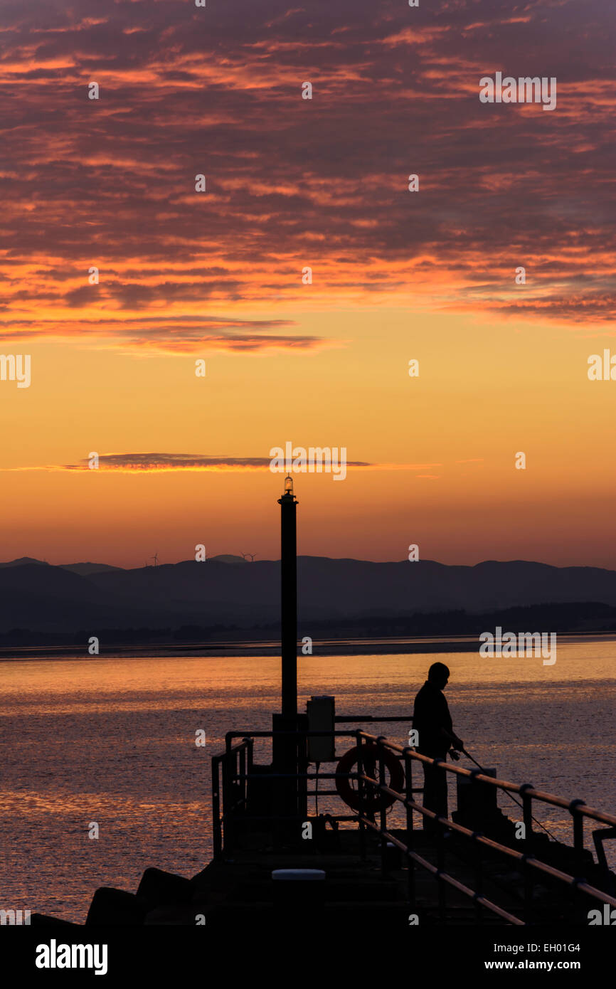 Sunset at Clachnaharry, Inverness, Scotland, United Kingdom Stock Photo ...