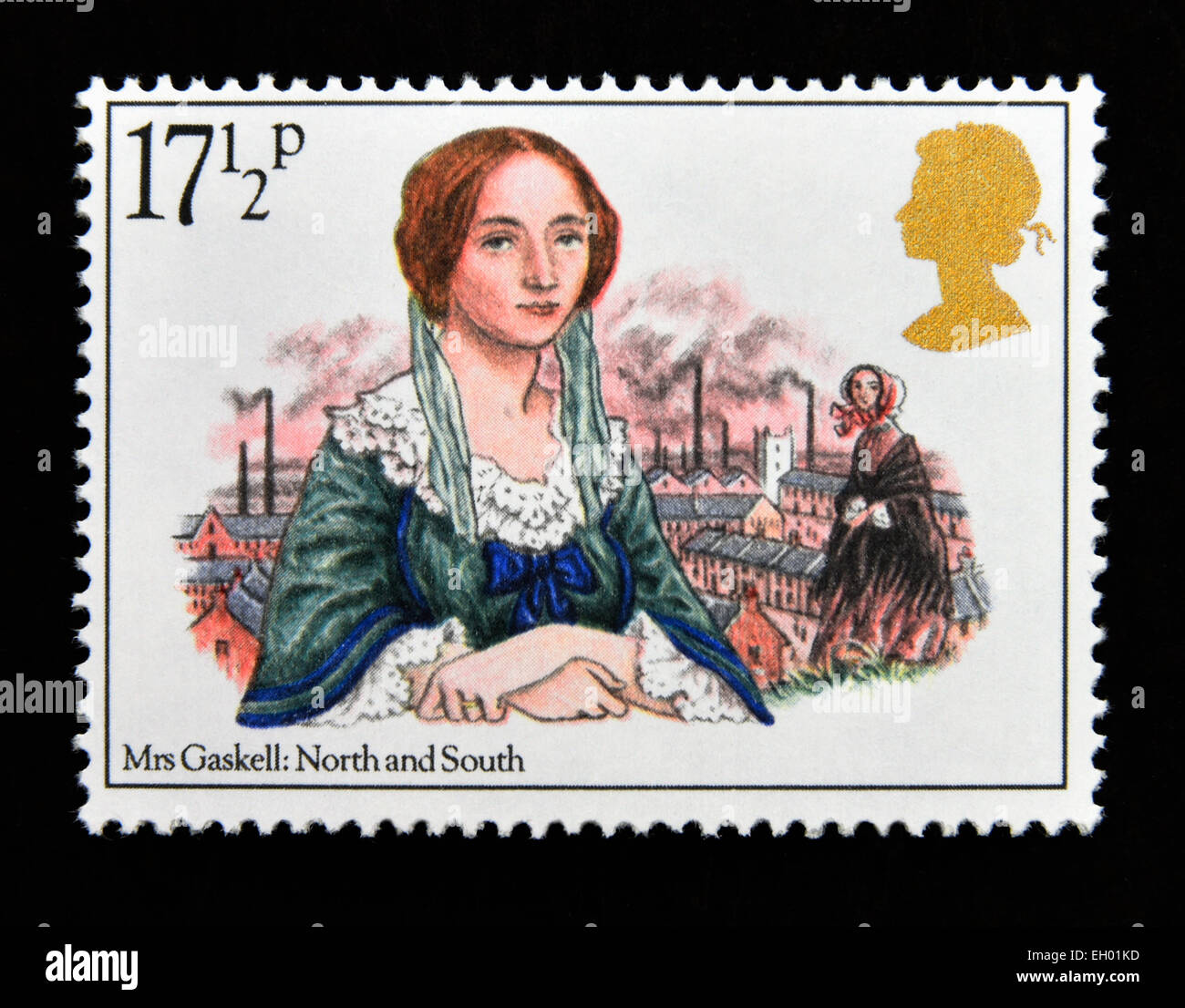 Postage stamp. Great Britain. Queen Elizabeth II. 1980.Famous ...