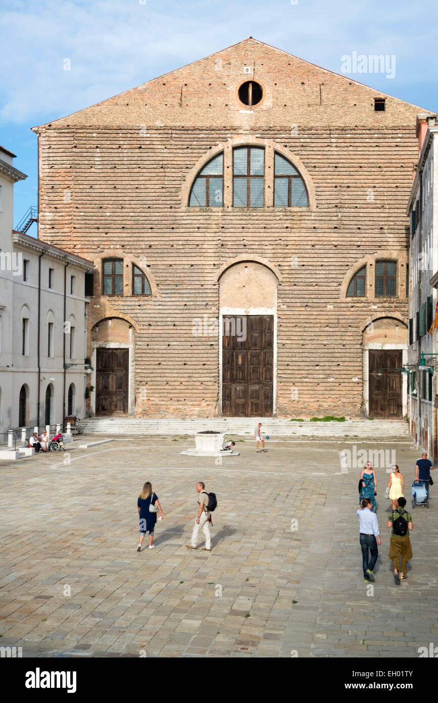 Church in Castello District, Venice, Italy Stock Photo - Alamy