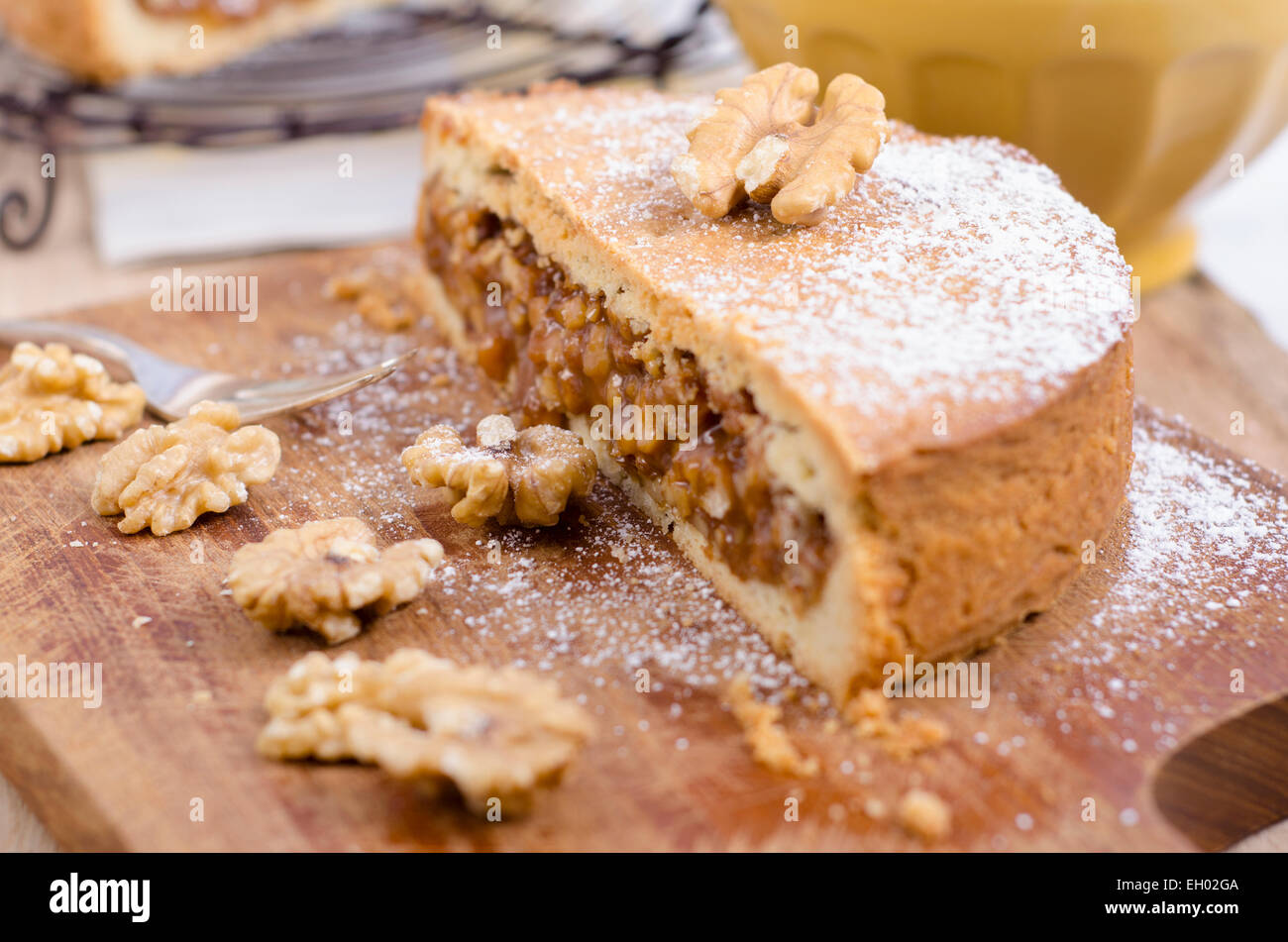 Engadine nut cake, close up Stock Photo - Alamy