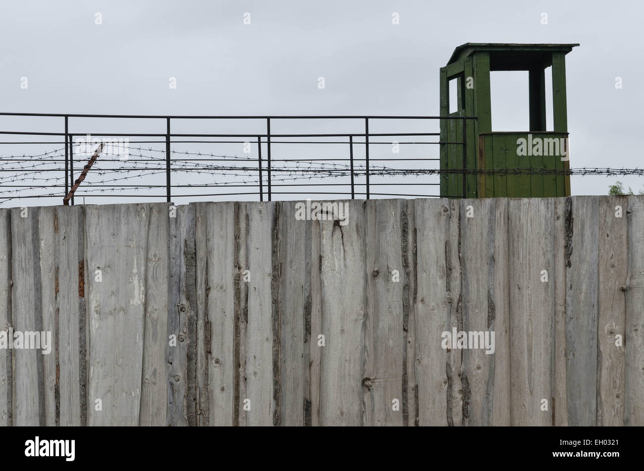 The former soviet gulag camp of Perm36, west of the Ural range in ...