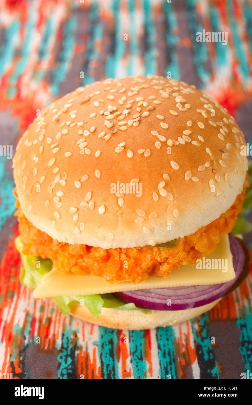 Chicken burger lunch hi-res stock photography and images - Alamy